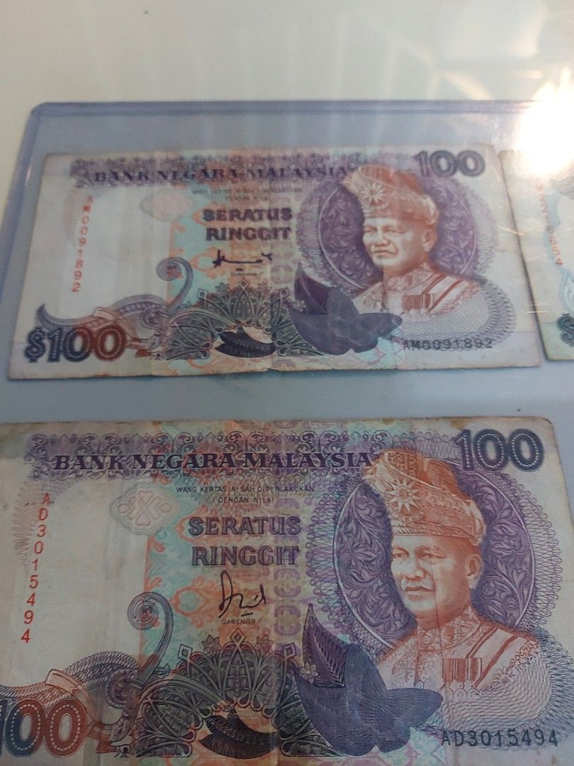 4 old notes MYR currency, Hobbies & Toys, Collectibles & Memorabilia ...