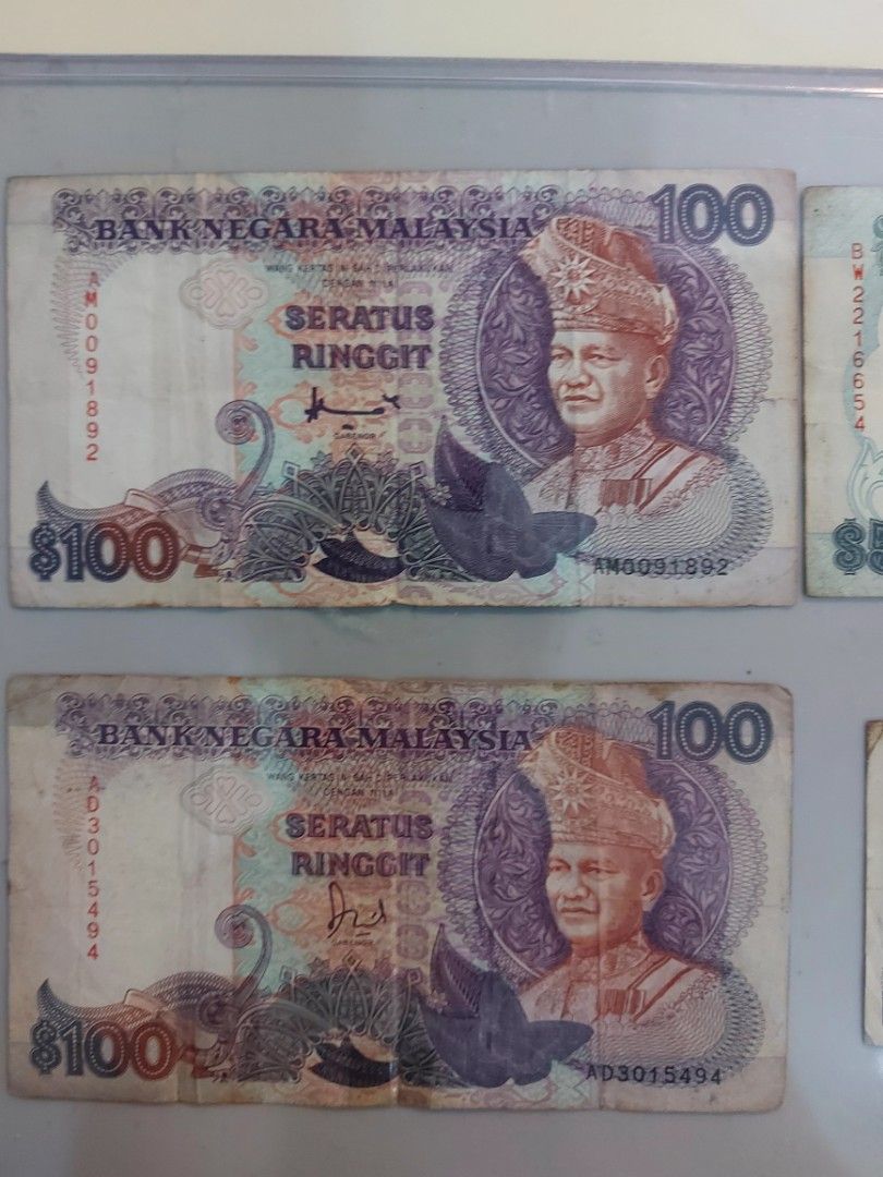 4 old notes MYR currency, Hobbies & Toys, Collectibles & Memorabilia ...