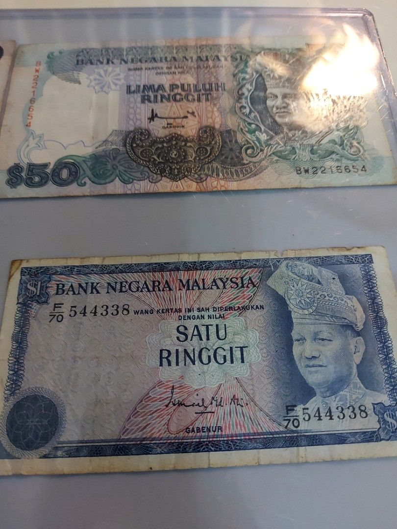 4 old notes MYR currency, Hobbies & Toys, Collectibles & Memorabilia ...