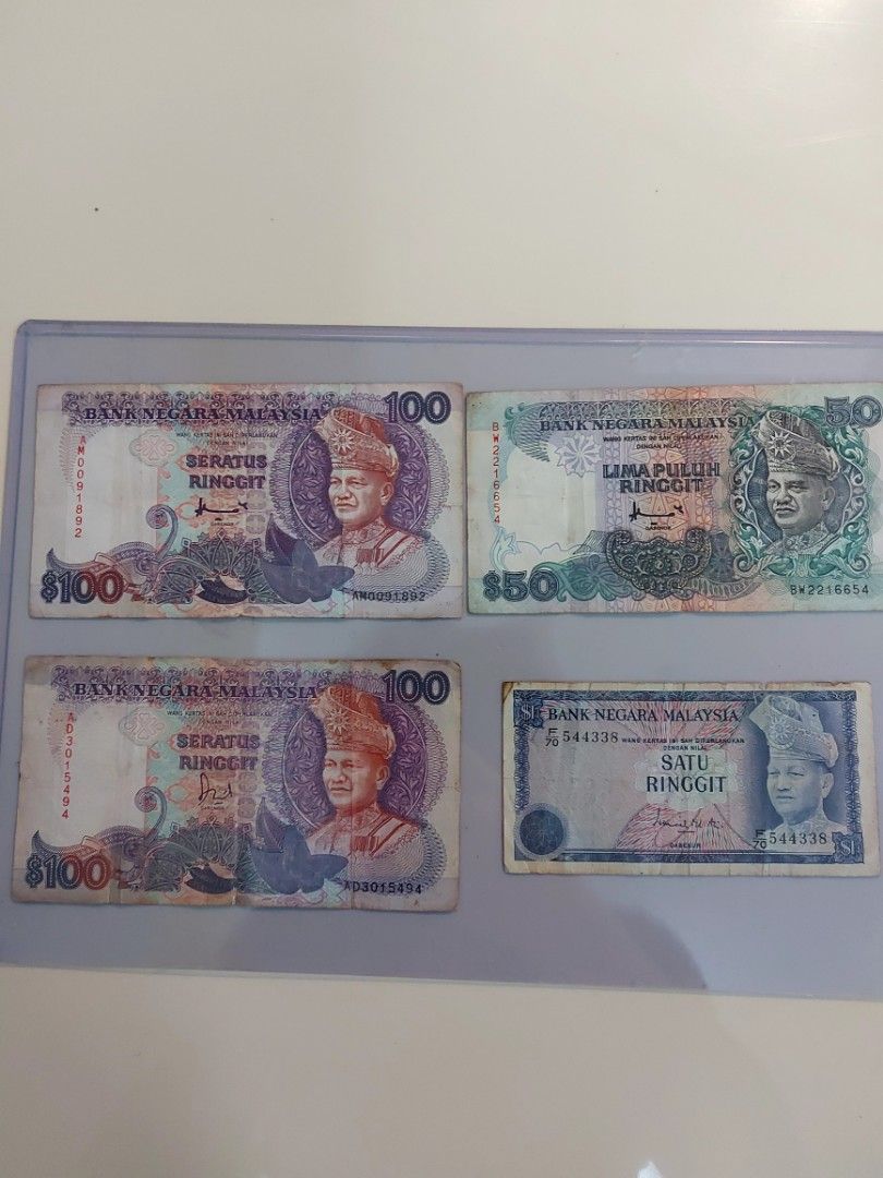 4 old notes MYR currency, Hobbies & Toys, Collectibles & Memorabilia ...