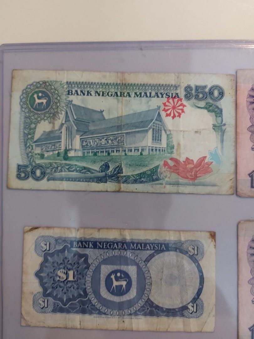 4 old notes MYR currency, Hobbies & Toys, Collectibles & Memorabilia ...