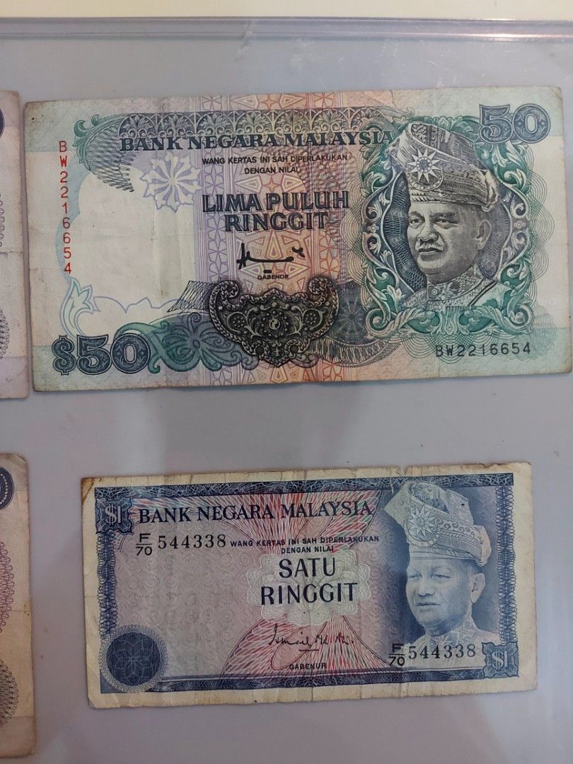 4 old notes MYR currency, Hobbies & Toys, Collectibles & Memorabilia ...