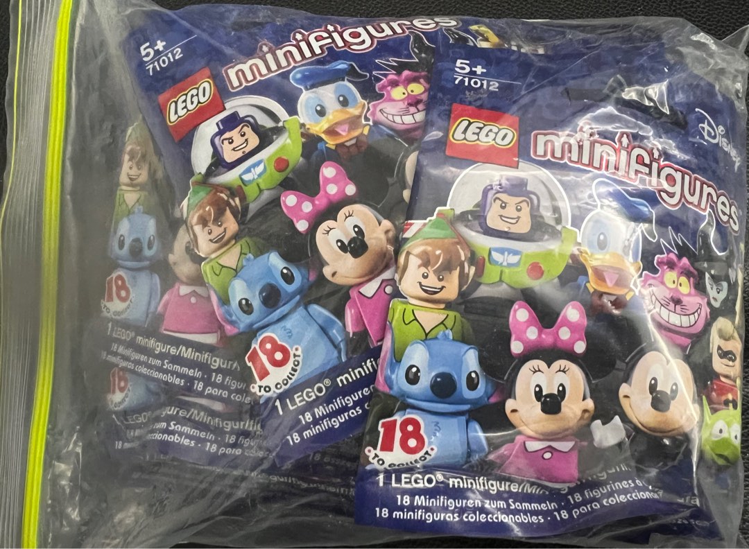 全新 未開 Lego 71012 minifigures Disney 人物 series 1 一套18隻, 興趣及遊戲, 玩具 & 遊戲類 ...