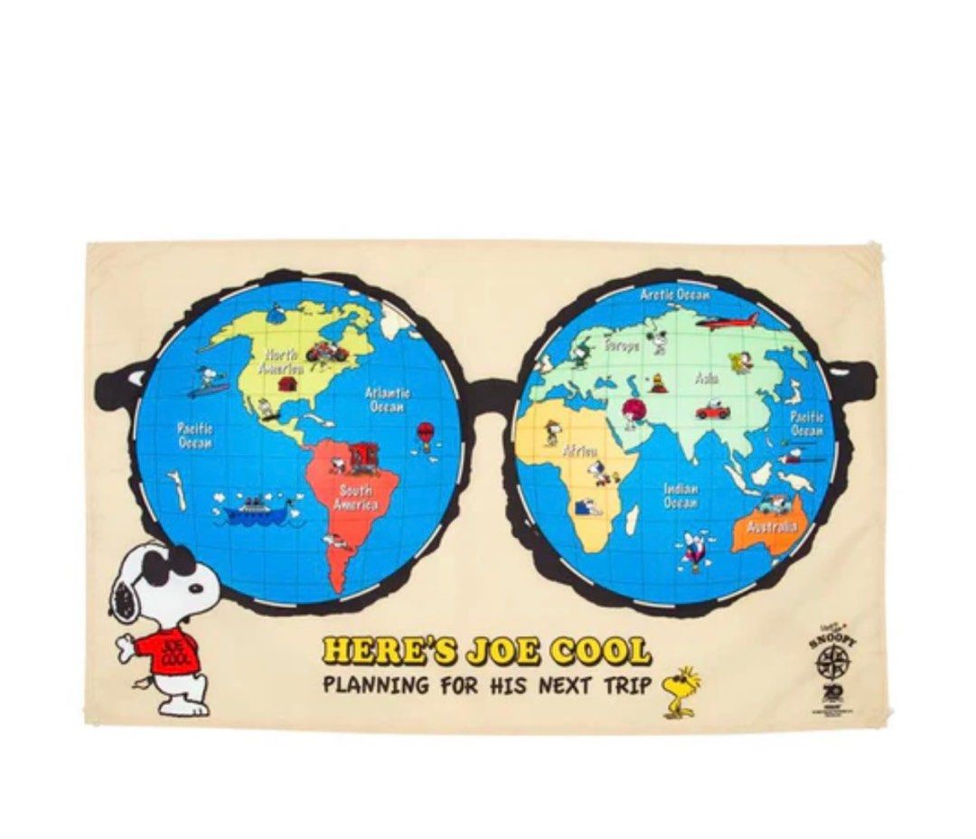 史努比地圖 snoopy map, 興趣及遊戲, 旅行, 旅遊 - 旅行必需品及用品 - Carousell