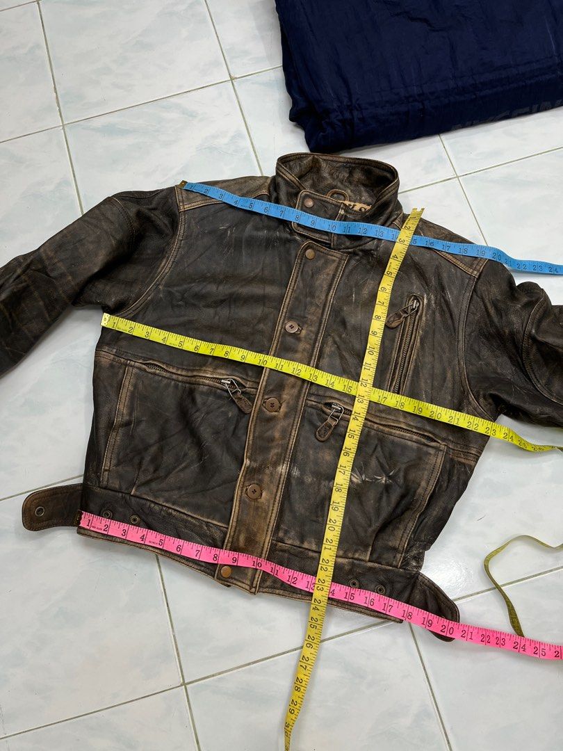 A(25). WIND ARMOUR LEATHER JACKET, Luxury, Apparel on Carousell