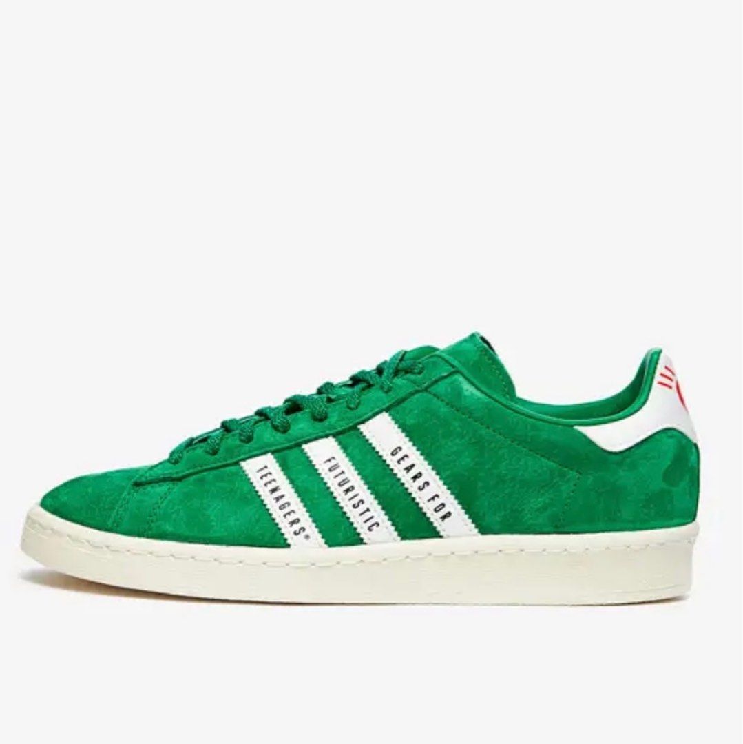 Adidas Campus x Human Made Shoes (Green), Women's Fashion, Footwear ...