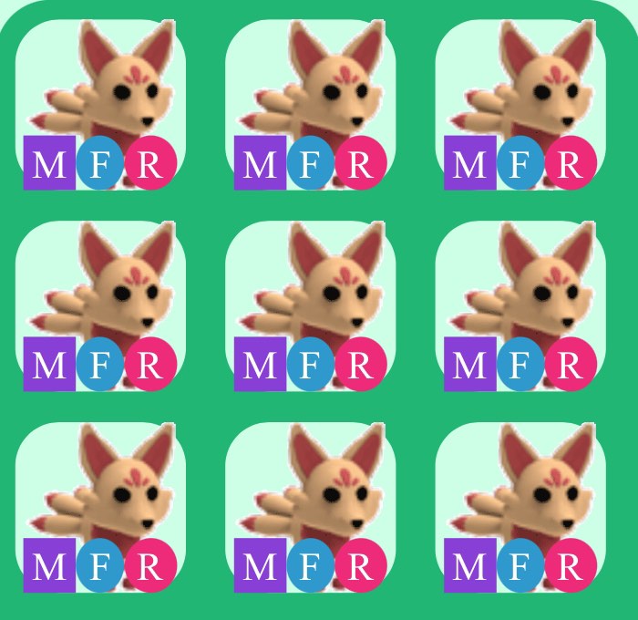 Adopt Me Mega Legendary Kitsune RM 50 each, Video Gaming, Gaming ...