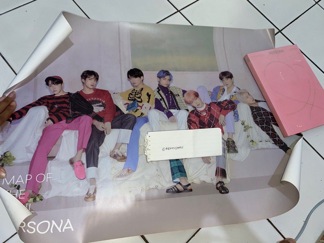 Album bts persona ver.4 full set poster, K-Wave di Carousell