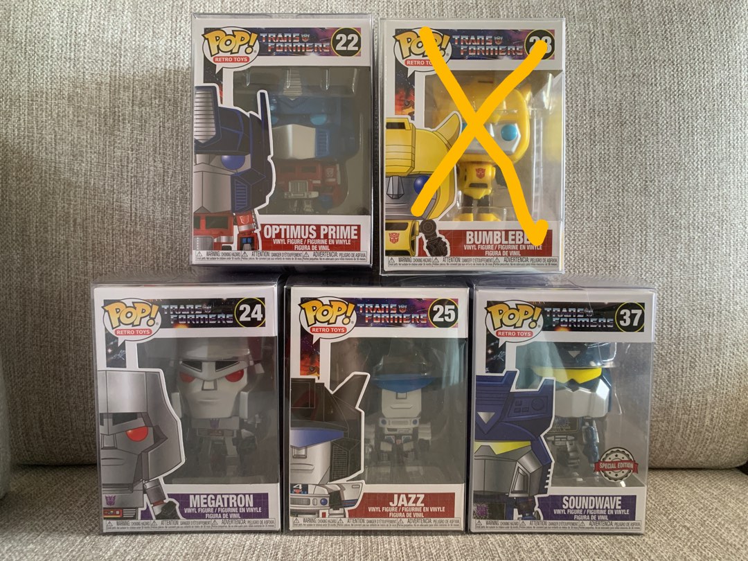Bundle of 4 [100% Original] FUNKO POP Vinyl: Transformers Set ...