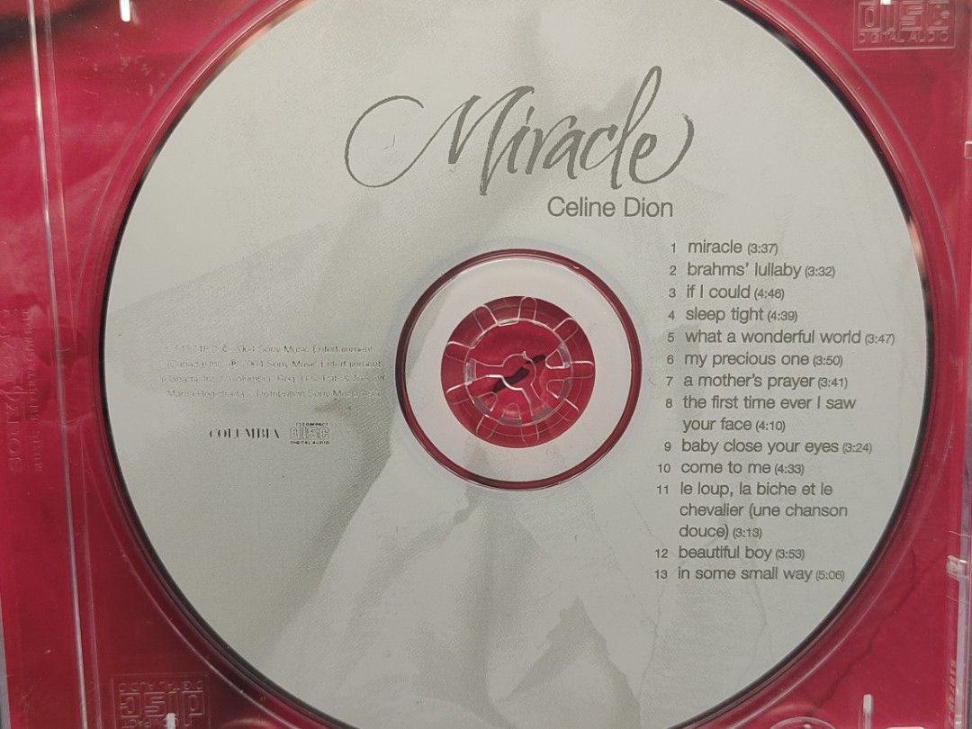 Celine Dion Miracle CD, Hobbies & Toys, Music & Media, CDs & DVDs on ...