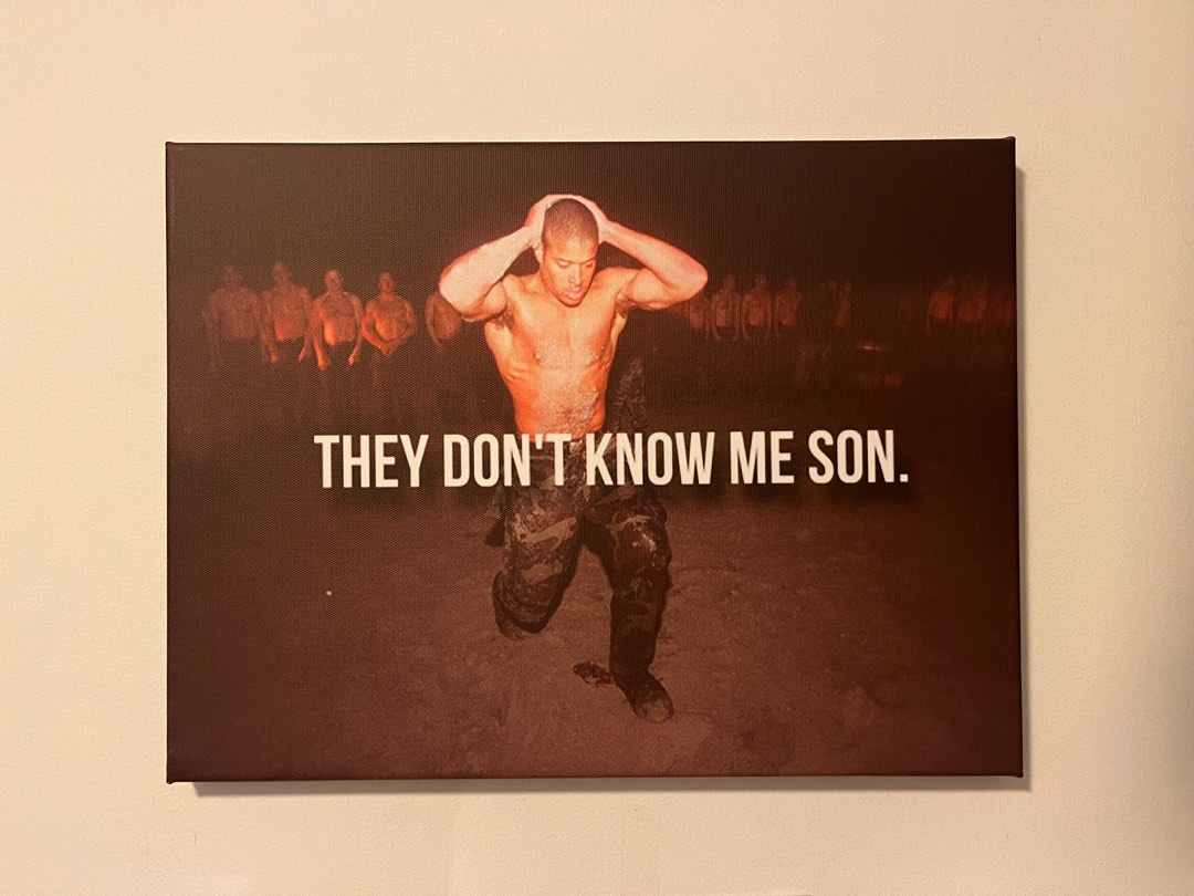 David Goggins Poster (30cm x 40cm), 傢俬＆家居, 家居裝飾, 牆上裝飾 - Carousell