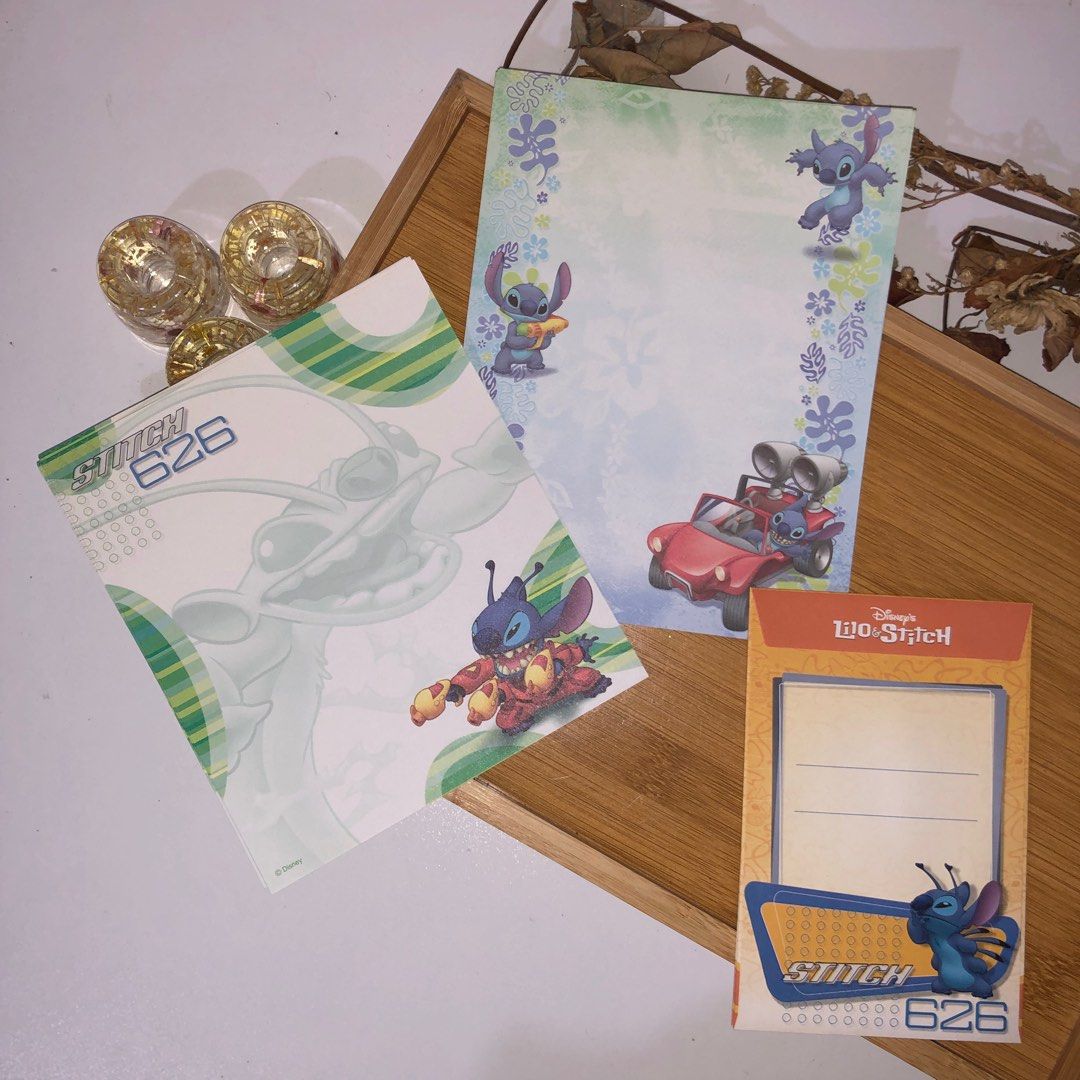 Disney Lilo and Stitch Letter Set with Envelopes, Hobbies & Toys ...