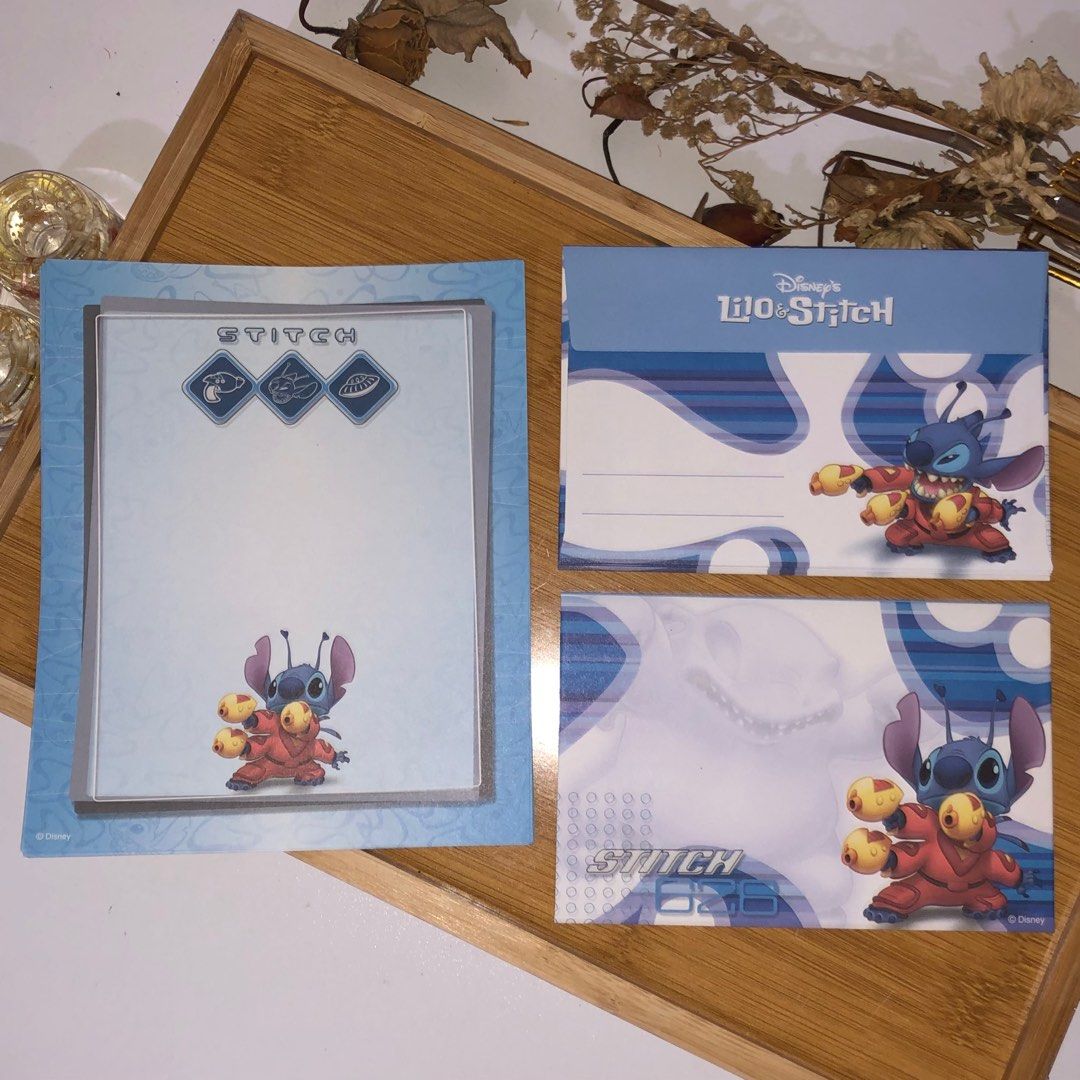 Disney Lilo and Stitch Letter Set with Envelopes, Hobbies & Toys ...