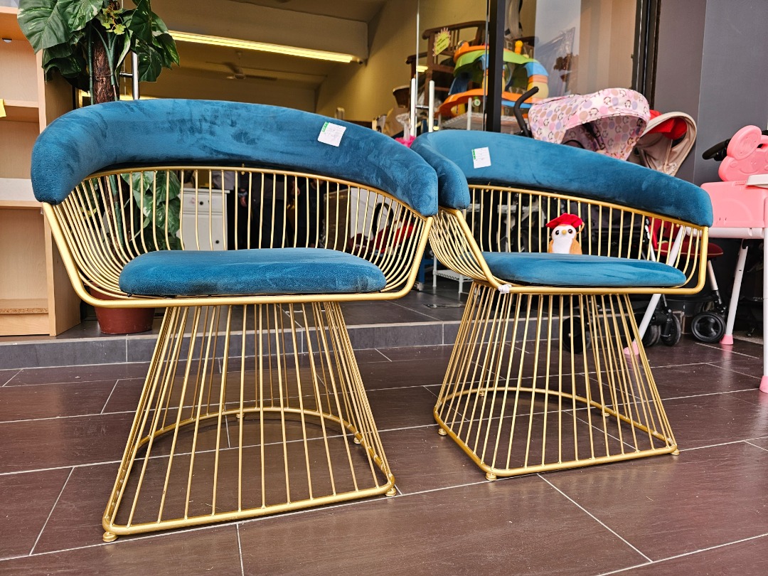 (Display Units) REPRO Nordic Platner Scandi Accent Armchair in Teal ...