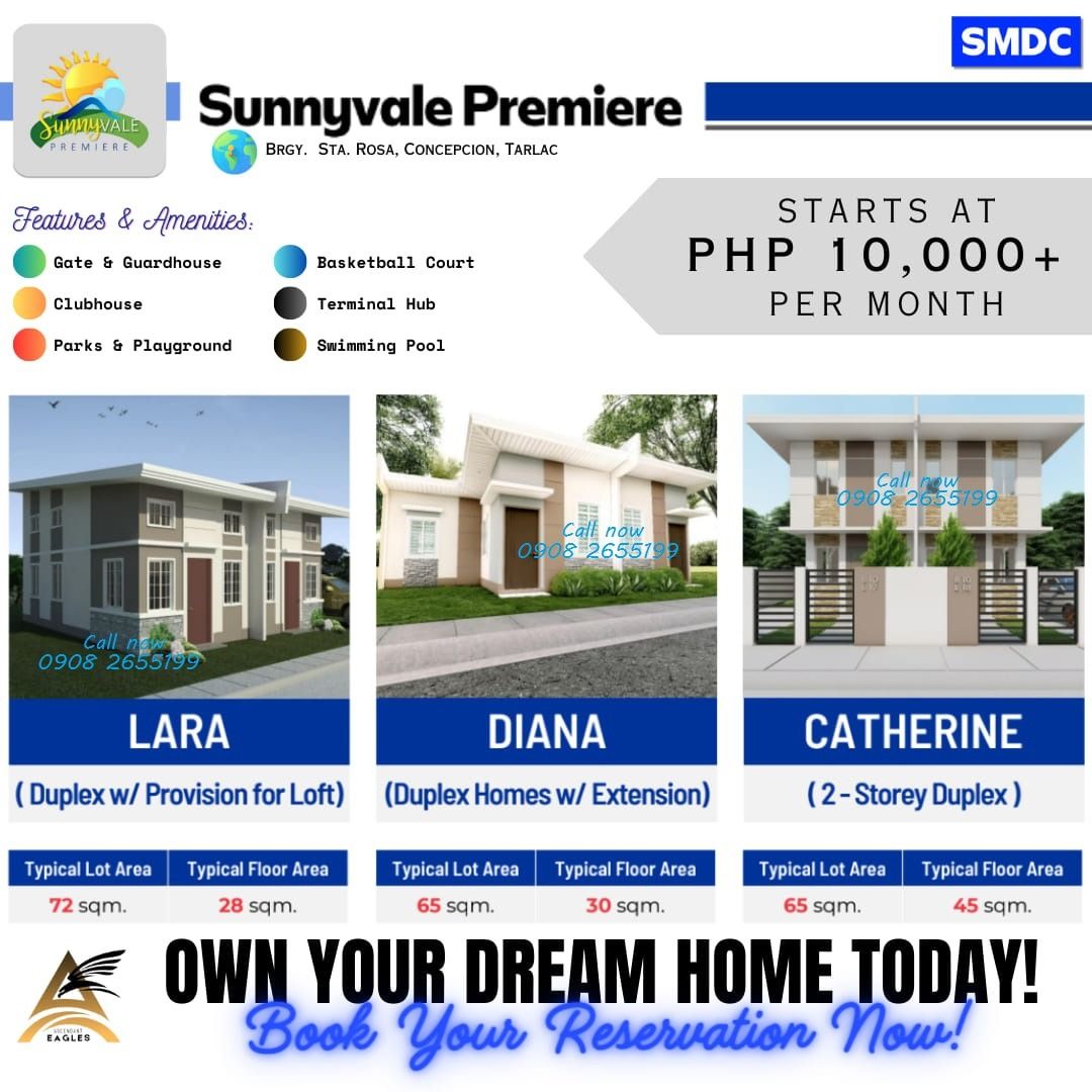 Duplex House SunnyVale Premiere Tarlac by: SMDC, Property, For Sale, House & Lot on Carousell