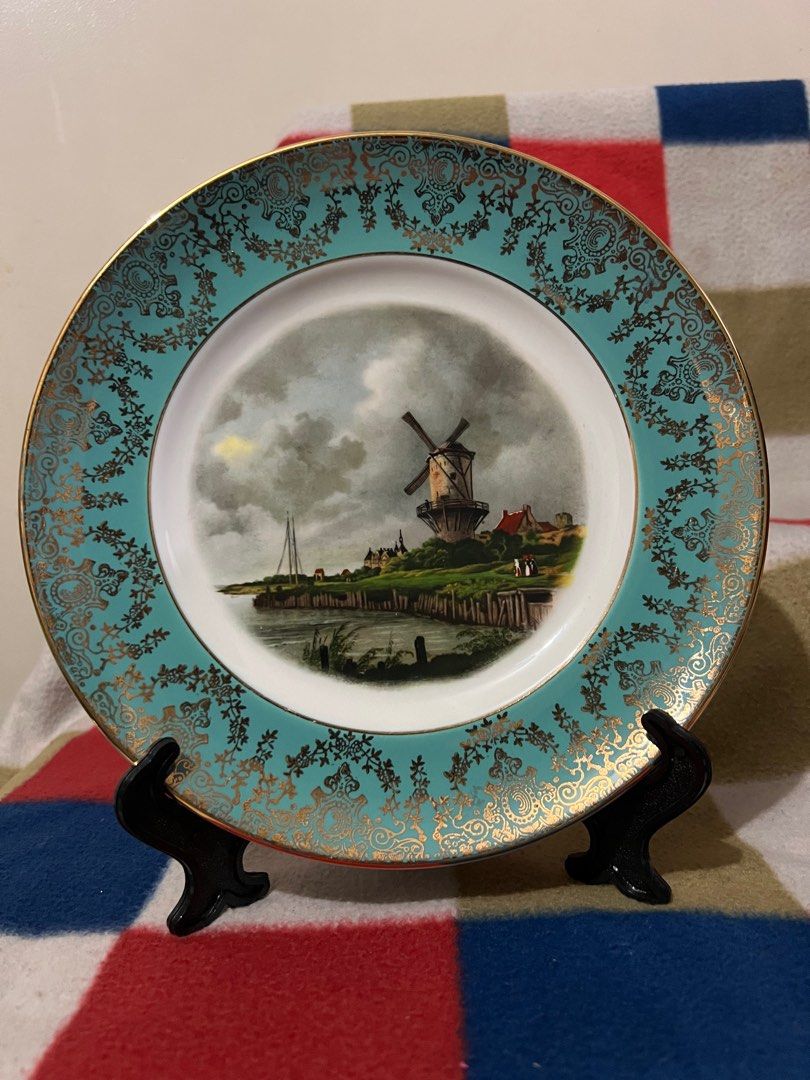 England Liverpool Pottery Stoke on Trent Deco Plate, Furniture & Home ...