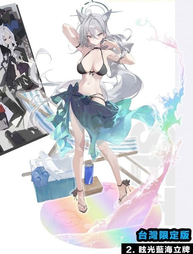 FF42 蔚藍檔案 bluearchiveもじさん モ誰 砂狼白子 黑子 壓克力 立牌, 書籍、休閒與玩具, 玩具、公仔、桌遊在旋轉拍賣