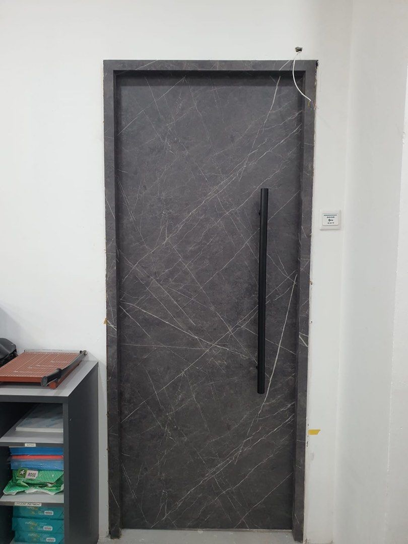 HDB laminate room door ( solid core ) HPL, Furniture & Home Living, Security & Locks, Locks ...