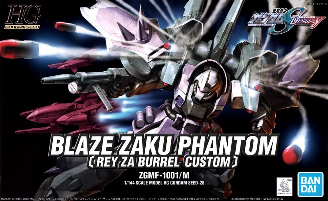 HG BLAZE ZAKU PHANTOM (REY ZA BURREL) 1/144 [BANDAI], Hobbies & Toys, Toys & Games on Carousell