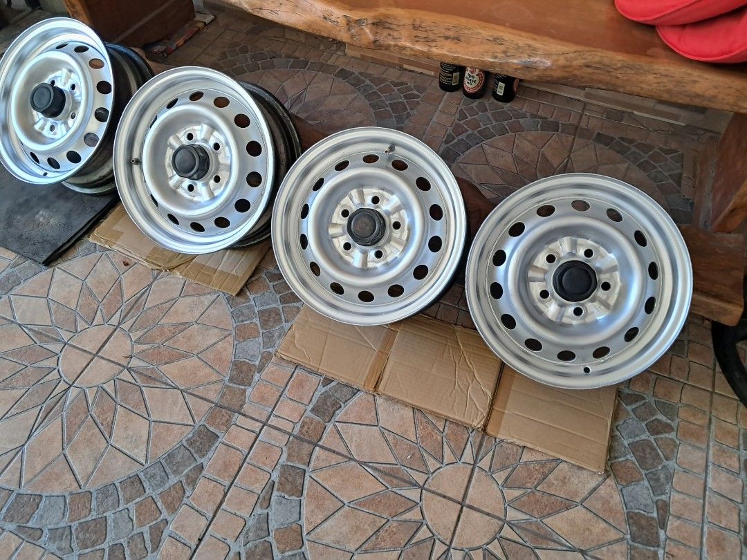 L300 FB Steel Rims, Car Parts & Accessories, Mags and Tires on Carousell