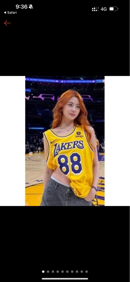 Le Sserafim NBA Nike Lakers Jersey, Women's Fashion, Activewear on ...