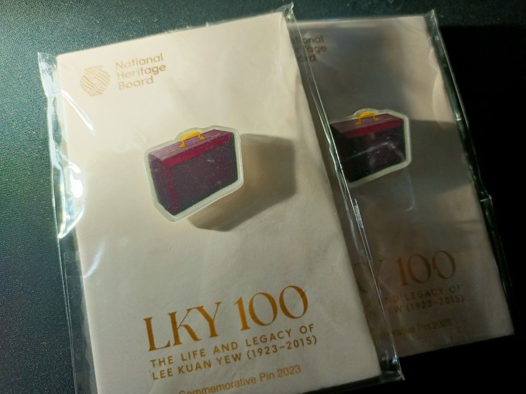LKY Lee Kuan Yew Commemorative Pin 100Years From National Heritage ...