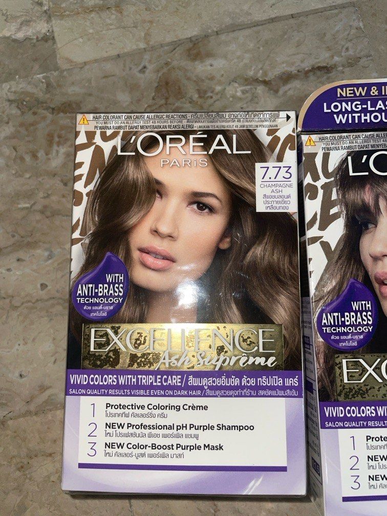 Loreal Excellence Ash Supreme (250 EACH), Beauty & Personal Care, Hair ...