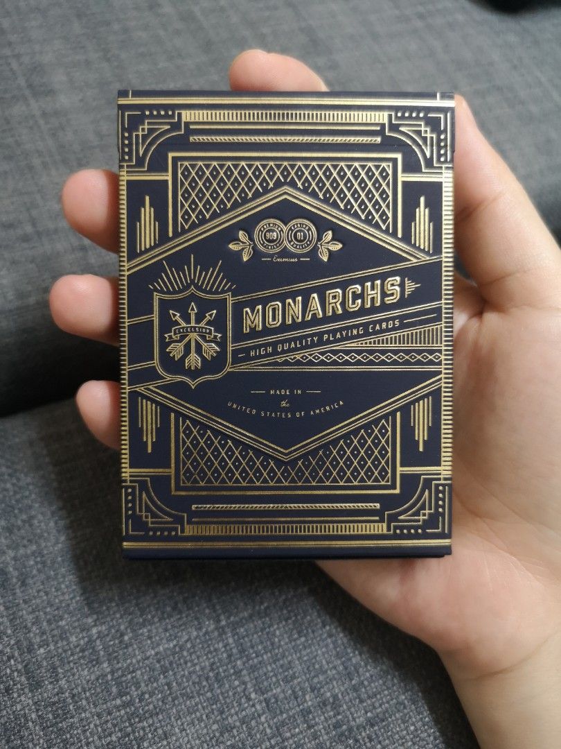 Monarcha Playing Card - Blue, Hobbies & Toys, Toys & Games on Carousell