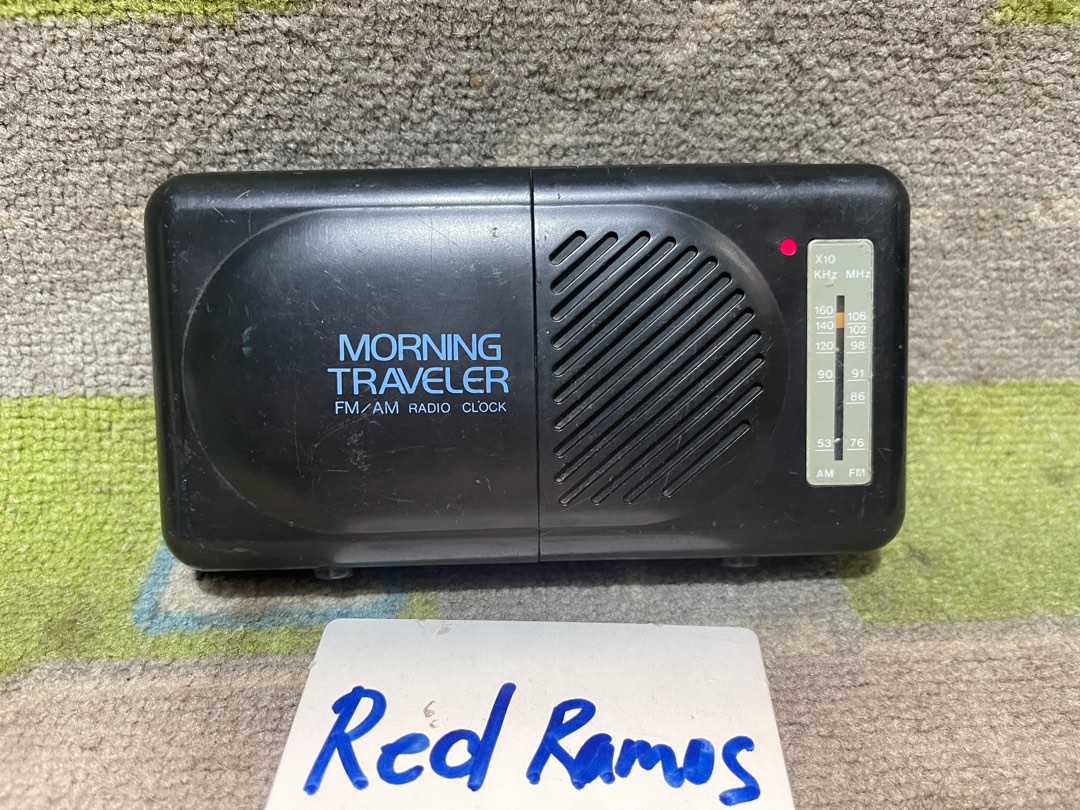 Morning travelers pocket AM transistor radio battery operated, Audio ...