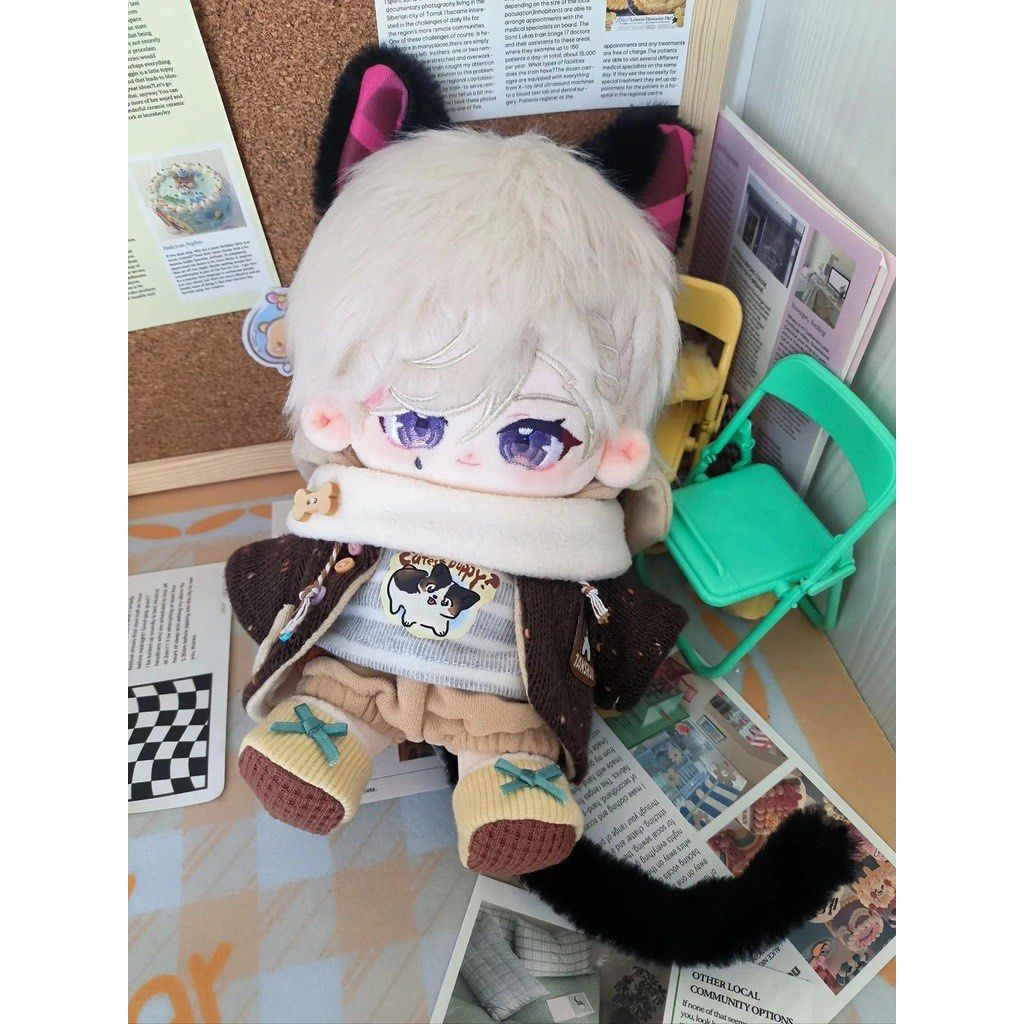[Ready Stock] Lyney plushie 20cm genshin impact tag cosplay costume ...