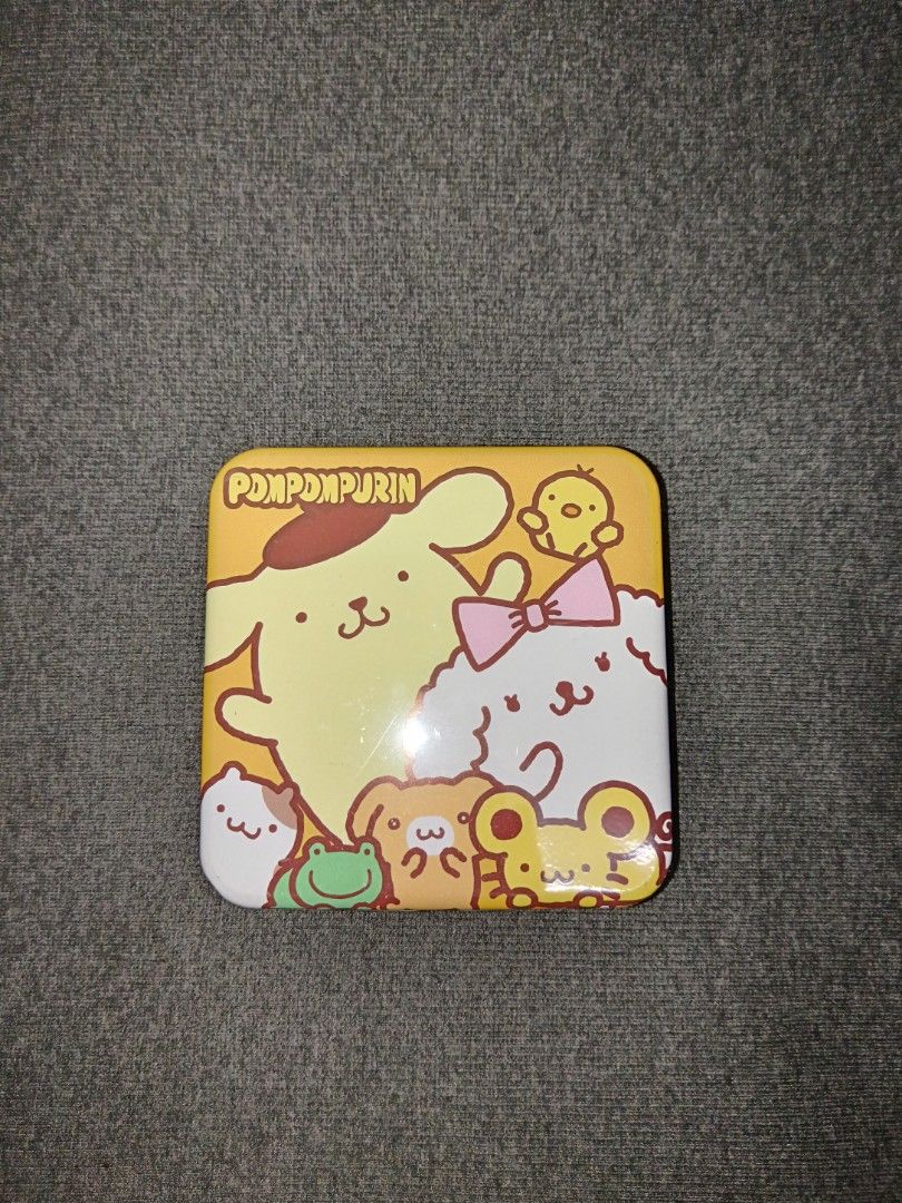 Sanrio Pompompurin medicine tin box, Hobbies & Toys, Stationery & Craft ...