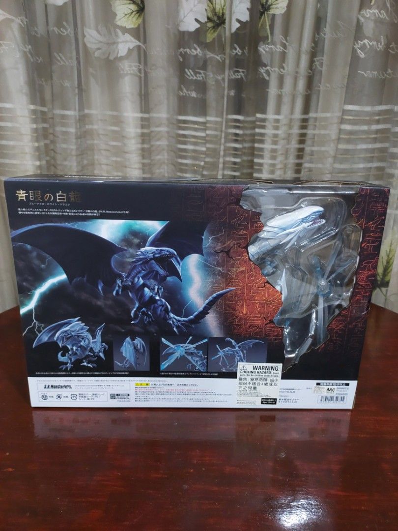 S.H. MonsterArts SHM Blue-Eyes White Dragon Yu-Gi-Oh! Duel Monsters ...