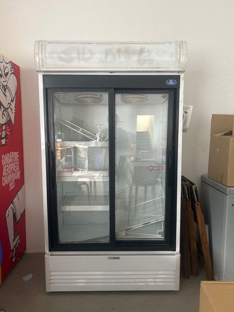 Sliding Door Chiller Sanden Intercool, TV & Home Appliances, Kitchen ...