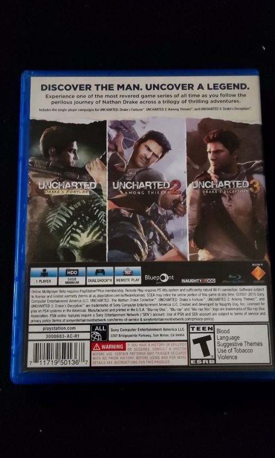 UNCARTED COLLECTION, Video Gaming, Video Games, PlayStation on Carousell