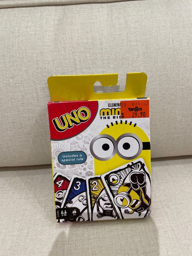Uno Cards - Minions, Hobbies & Toys, Toys & Games on Carousell