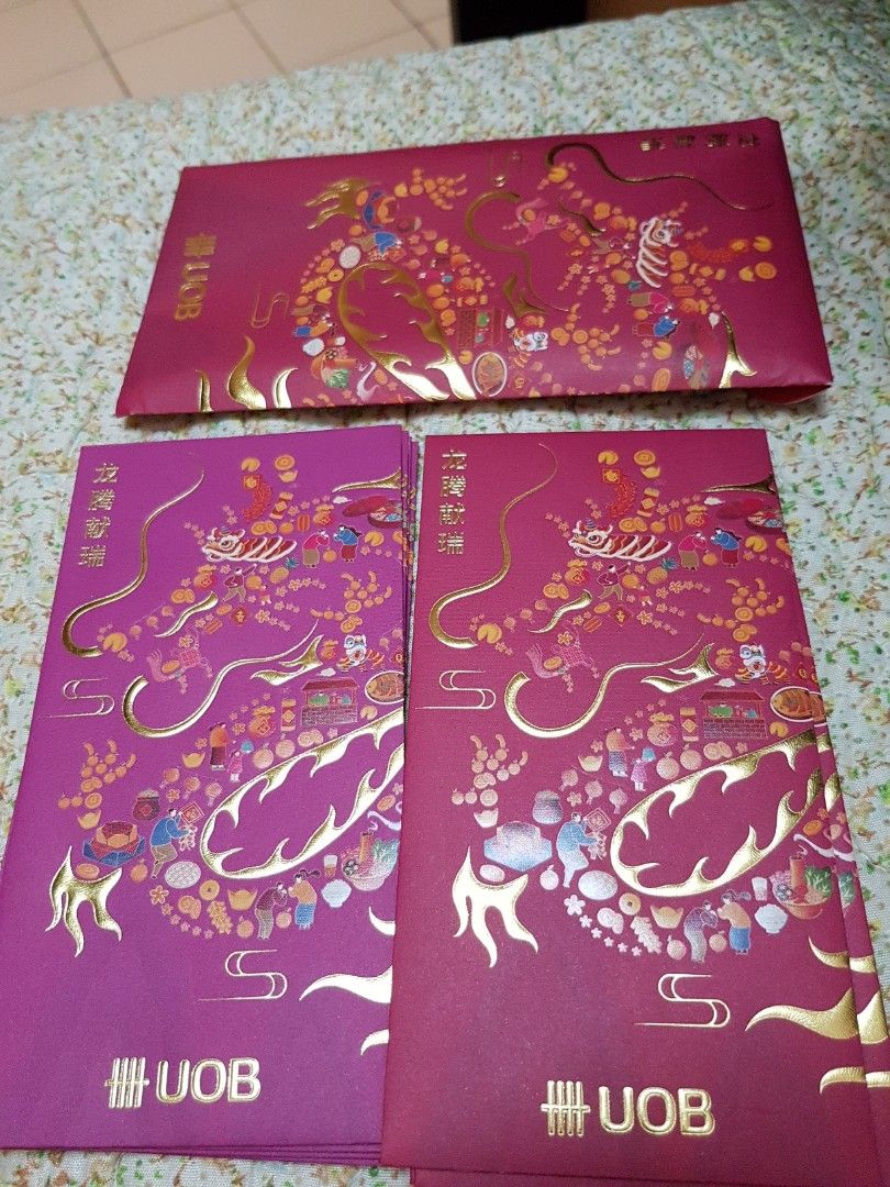 Uob angpau_2024+ 8 pieces/pack, Hobbies & Toys, Stationery & Craft, Art ...