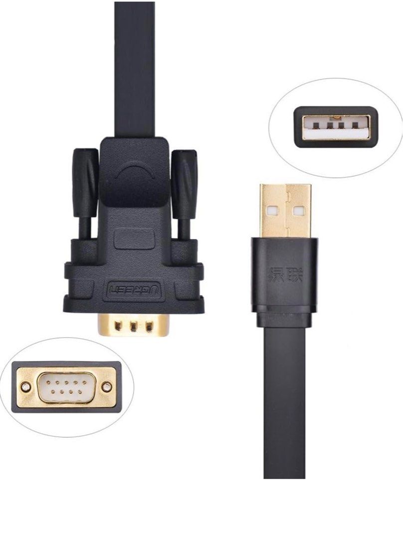 Usb To Rs 232 Db9 Serial Adapter Cable Computers And Tech Parts And Accessories Cables And Adaptors