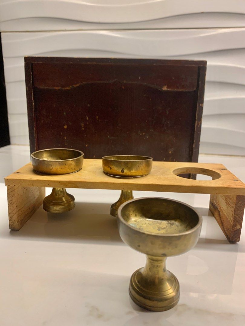 Vintage Japanese Rice Offering Cup Buddhist Altar Fitting Butsugu ...