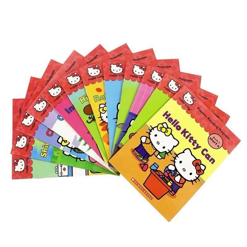 [12 Books Set] Scholastic Hello Kitty Phonics Reading Program Story ...