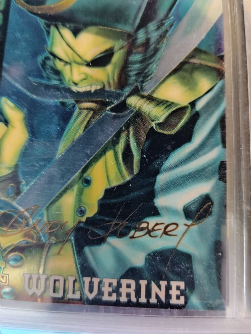 1995 Fleer Ultra X-Men Haunted Mansion Wolverine Gold Signature ...