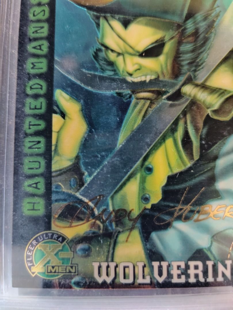 1995 Fleer Ultra X-Men Haunted Mansion Wolverine Gold Signature ...