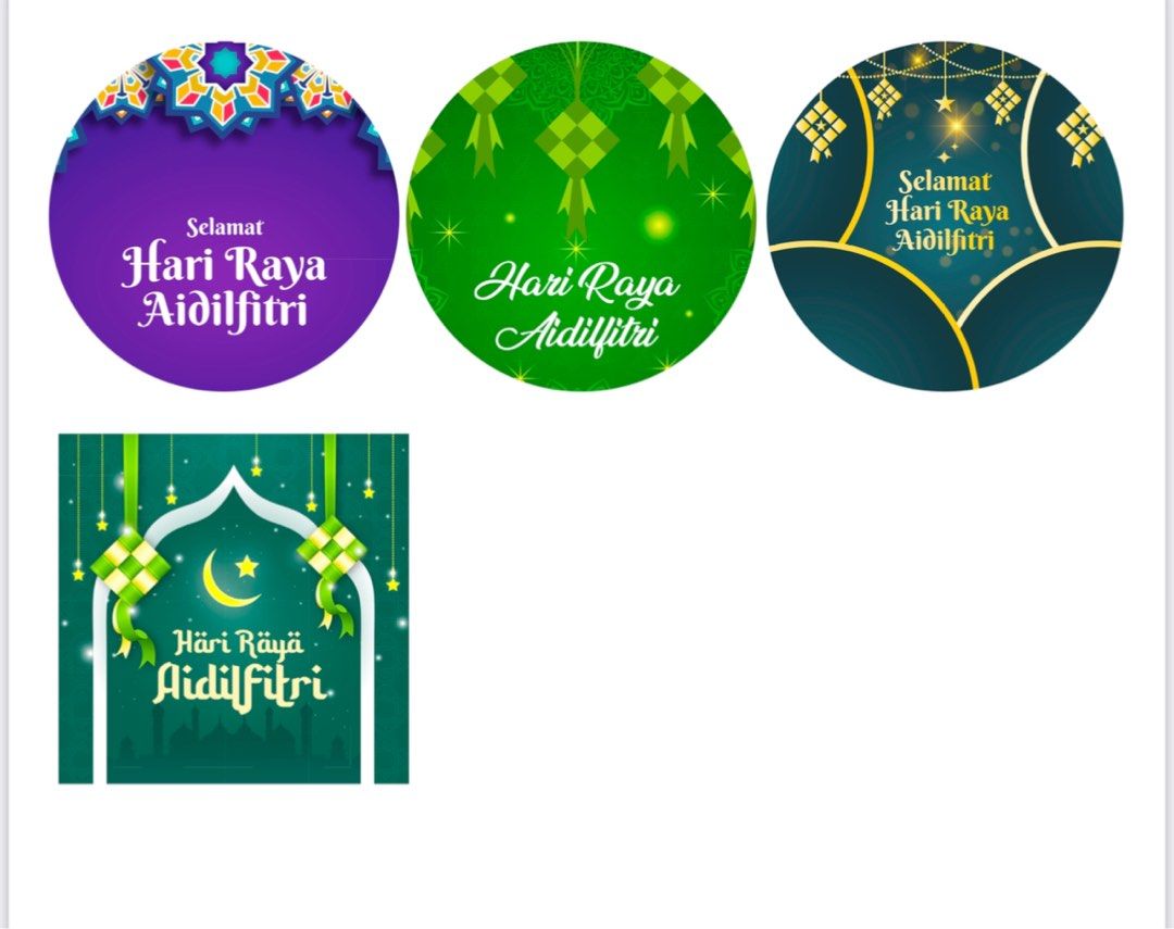 2024 Hari Raya Stickers, Hobbies & Toys, Stationery & Craft, Art ...