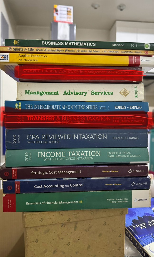 Accountancy and SHS books, MAS reviewer, cengage books, Hobbies & Toys ...