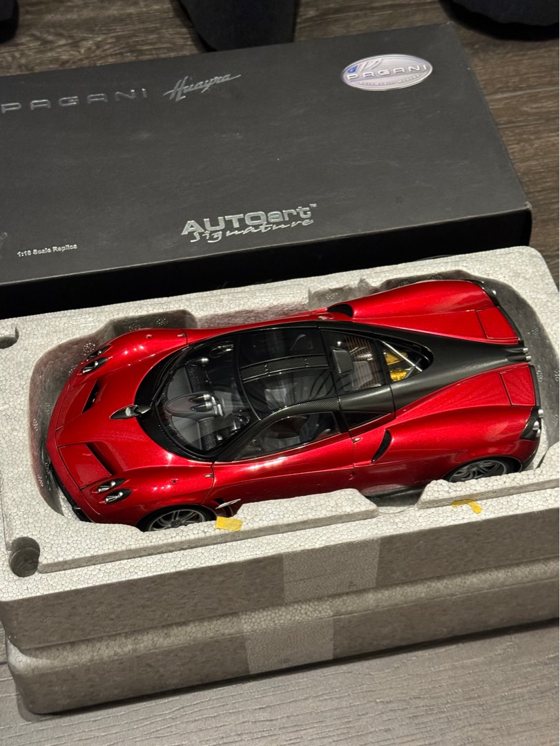 Autoart 1/18 Pagani Huayra (Red) not Bbr models kyosho almost real ...