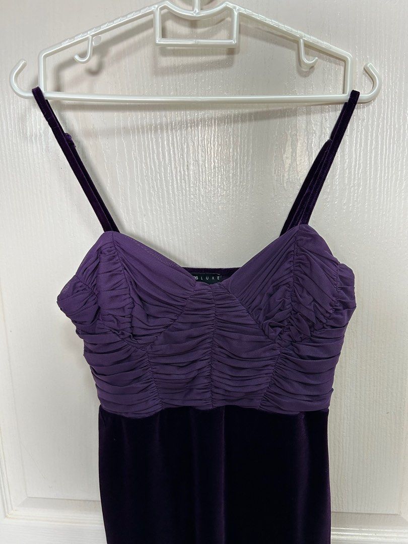 Asos Purple Satin Dress, Women's Fashion, Dresses & Sets, Dresses on ...