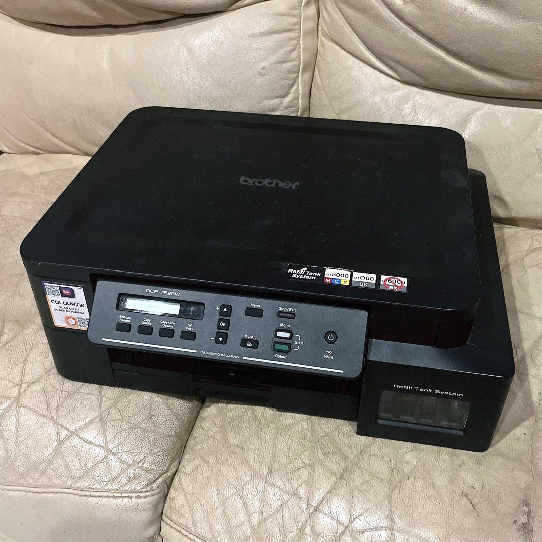Brother DCP-T520W Printer Ink Tank System Airprint WIFI, Computers ...