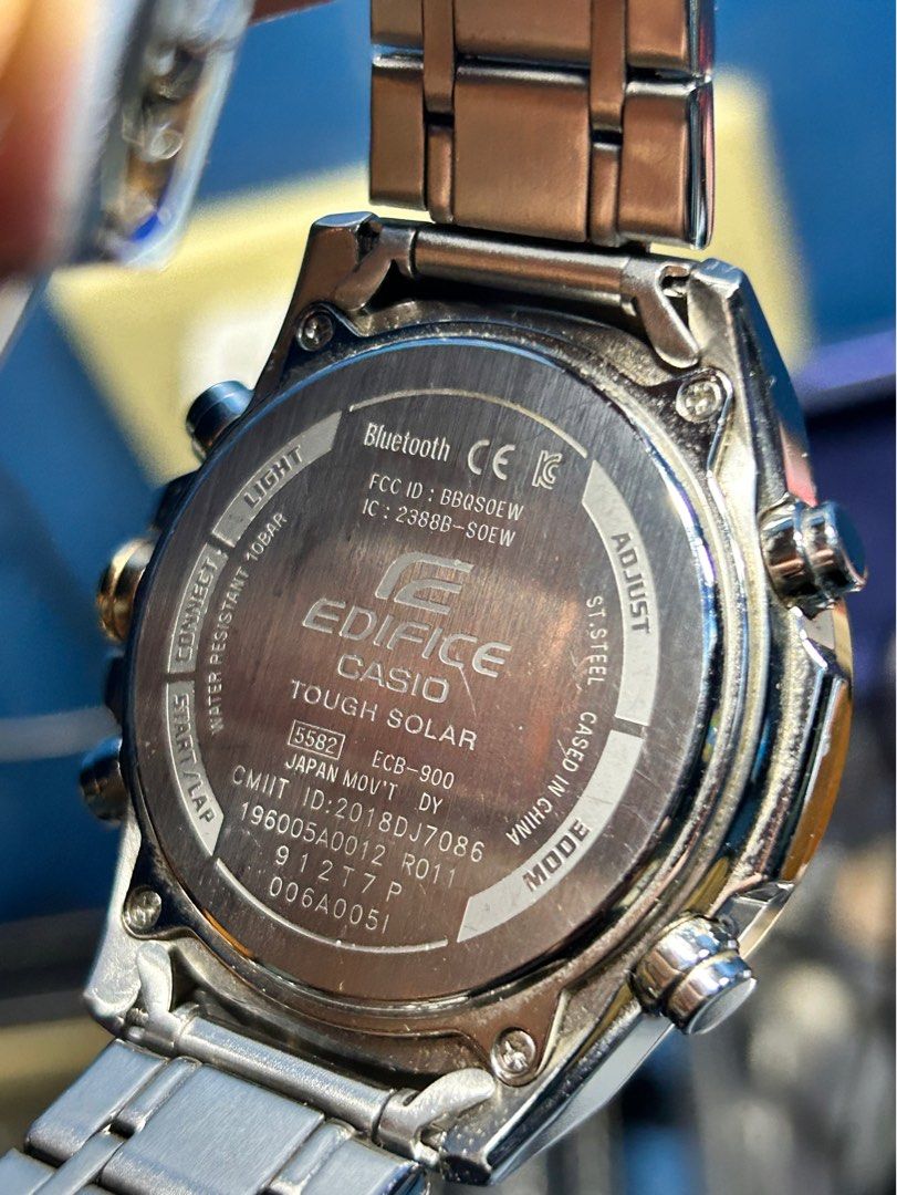 Casio edifice ecb-900, Men's Fashion, Watches & Accessories, Watches on ...