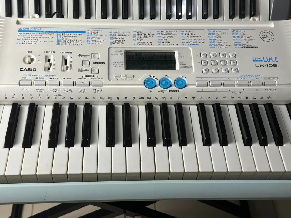 Casio LK-108 Piano Keyboard Organ Semi Weighted 61 Keys Touch Response, Hobbies & Toys, Music ...