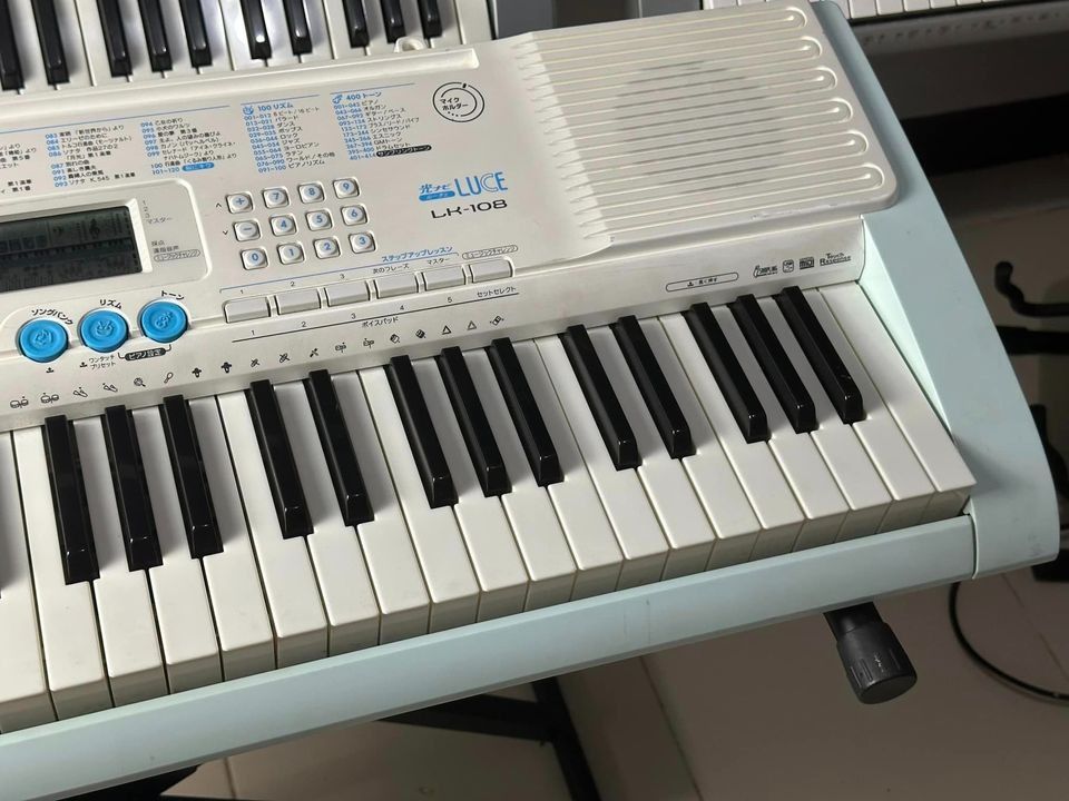 Casio LK-108 Piano Keyboard Organ Semi Weighted 61 Keys Touch Response, Hobbies & Toys, Music ...