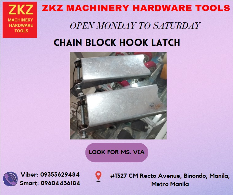 CHAIN BLOCK HOOK LATCH, Commercial & Industrial, Construction Tools ...